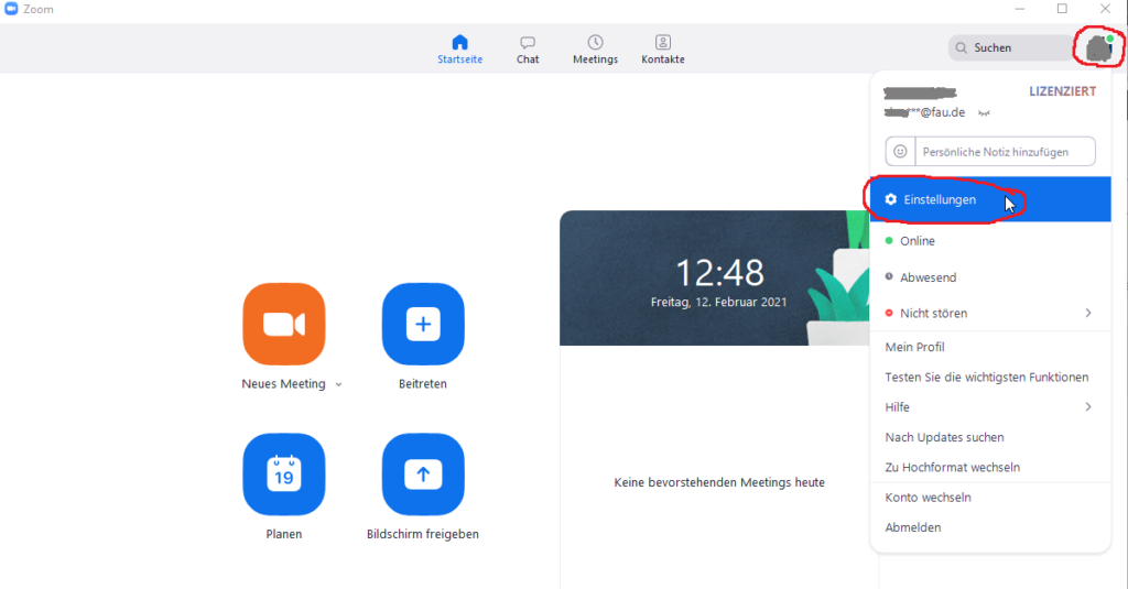 Wie kann ich sehen, welche Client-Version von Zoom ich verwende? - RRZE ...