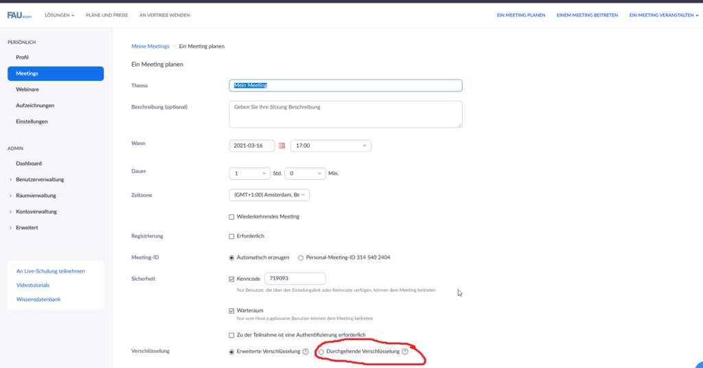 Zoom - RRZE Anleitungen