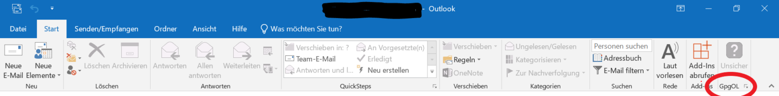Outlook für OpenPGP-Nutzung vorbereiten - RRZE Anleitungen